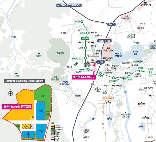 LH, 대전 유성구에 행복주택 800가구 공급…26∼29일 청약 | 연합뉴스