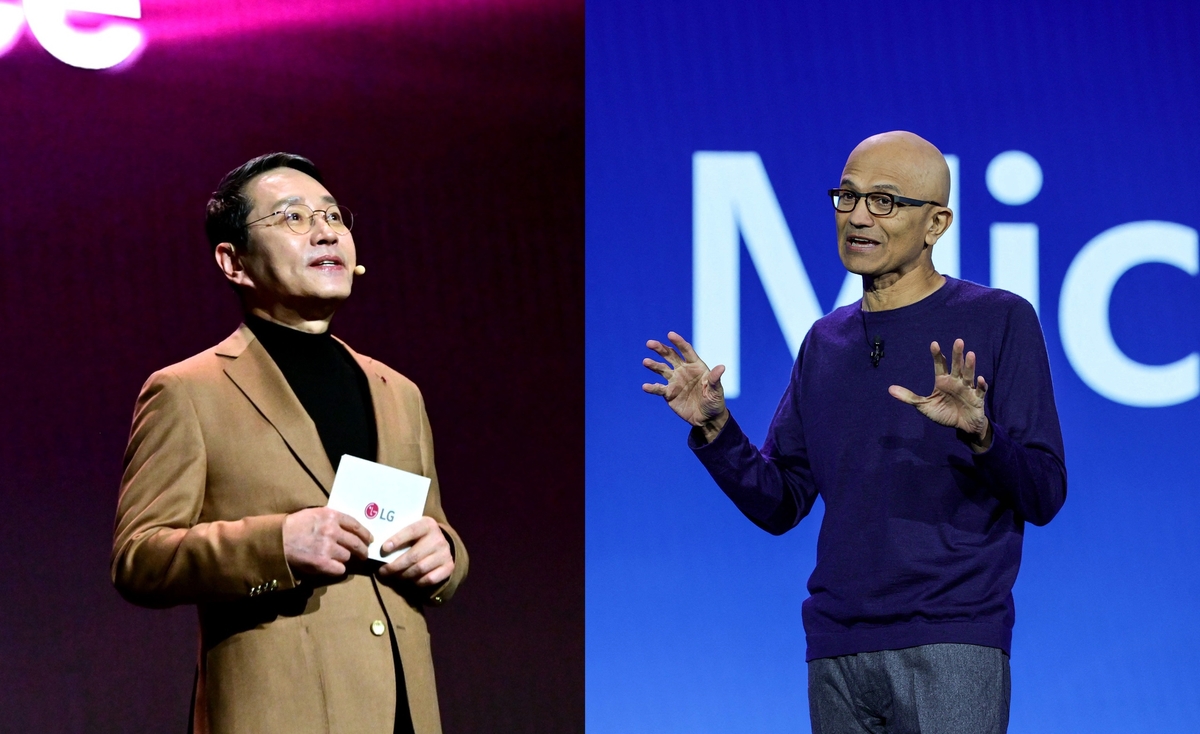 LG전자 조주완 CEO, 다음 달 방한하는 나델라 MS CEO 만날 듯 | 연합뉴스