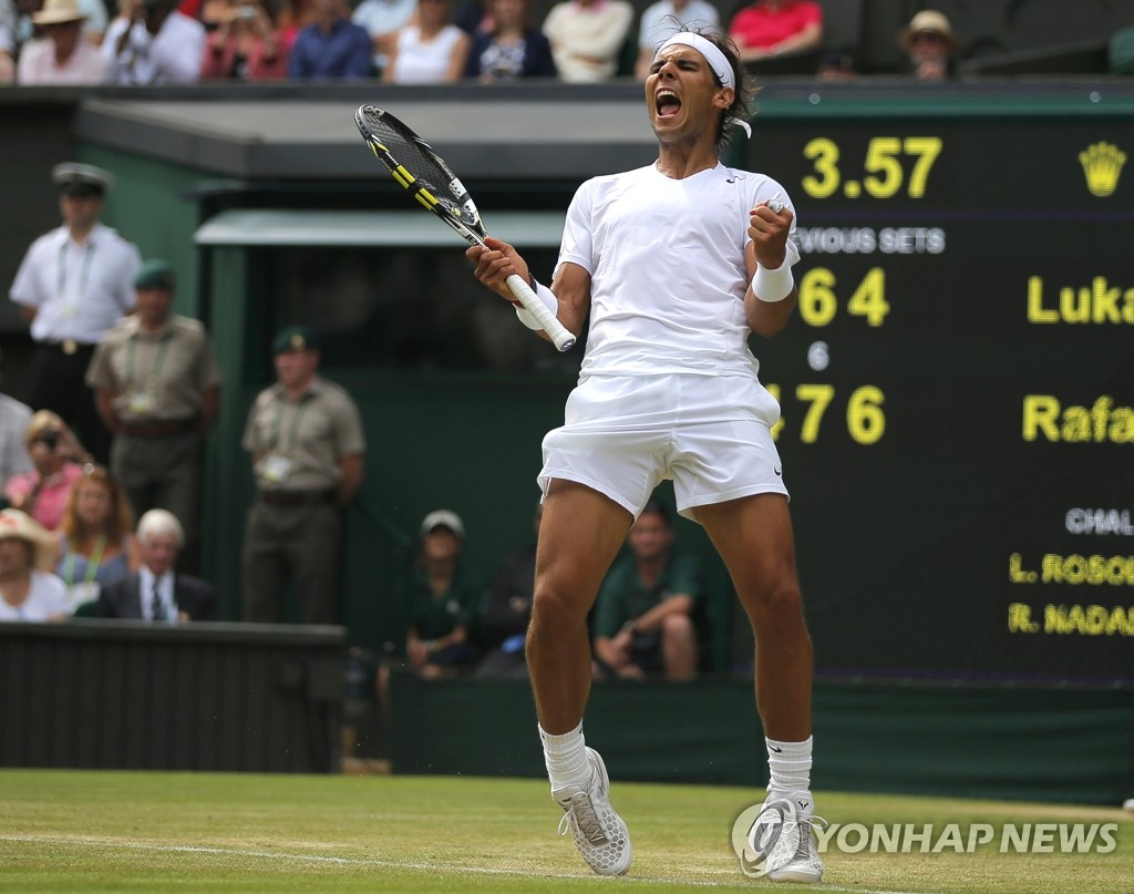 -윔블던테니스- 나달, 로솔에 2년 전 굴욕 설욕 | 연합뉴스