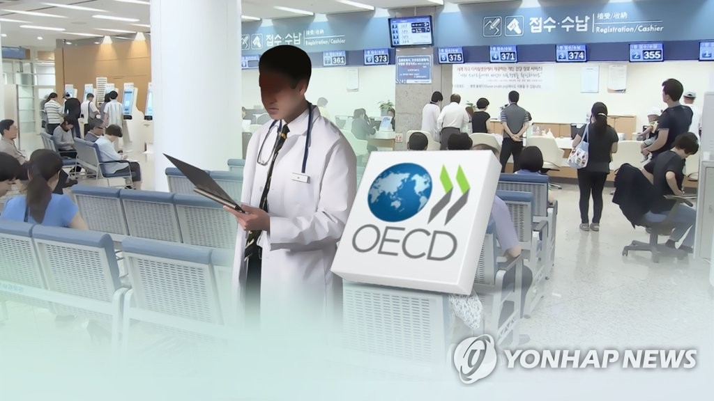 한국 외래진료·병상수 OECD 최다인데…의사수는 꼴찌서 두번째 | 연합뉴스