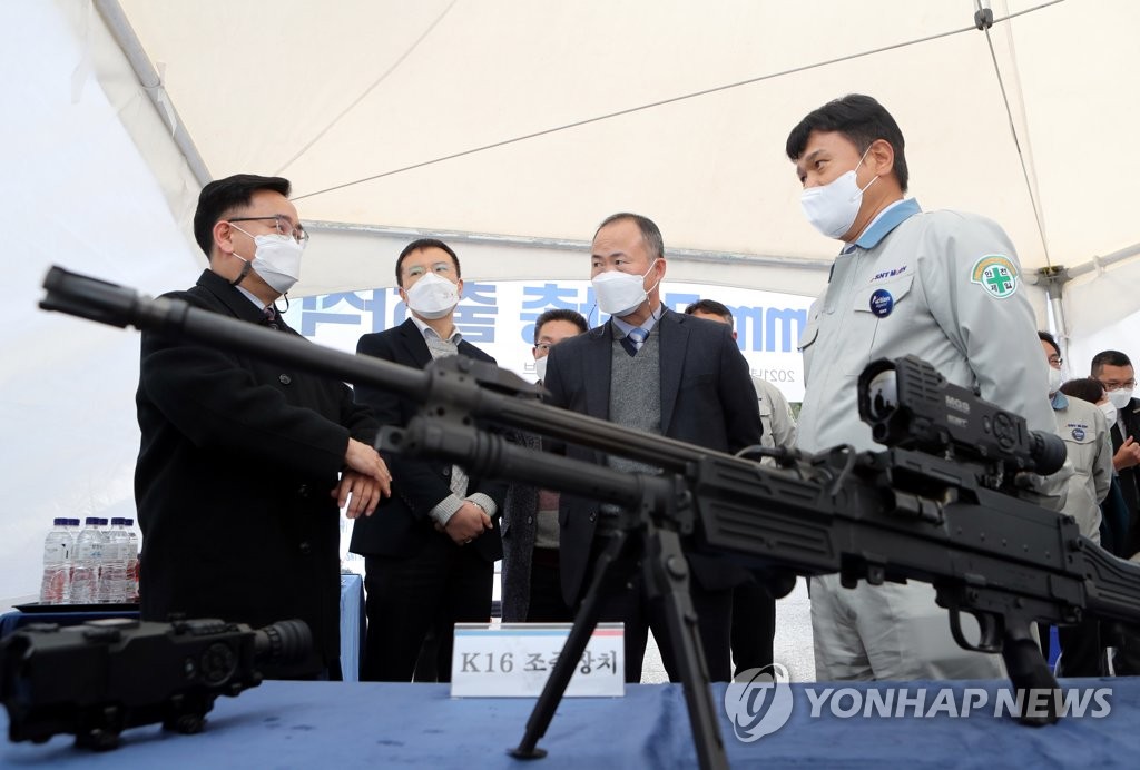 SNT모티브, 독자개발 K16 기관총 출하 | 연합뉴스