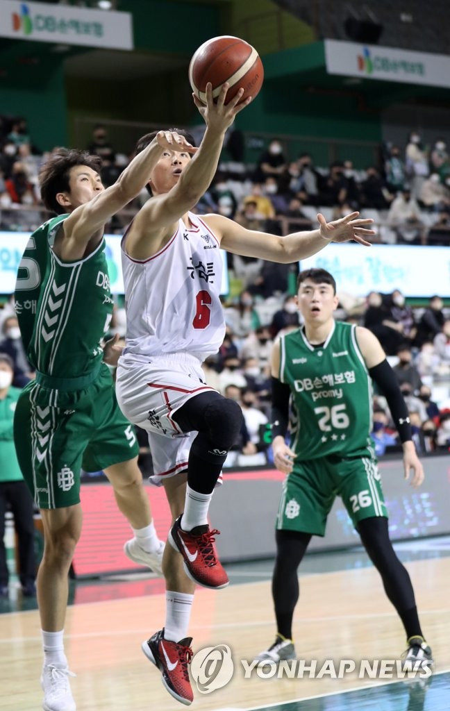 Basketball: Wonju DB Promy vs. Anyang KGC | Yonhap News Agency