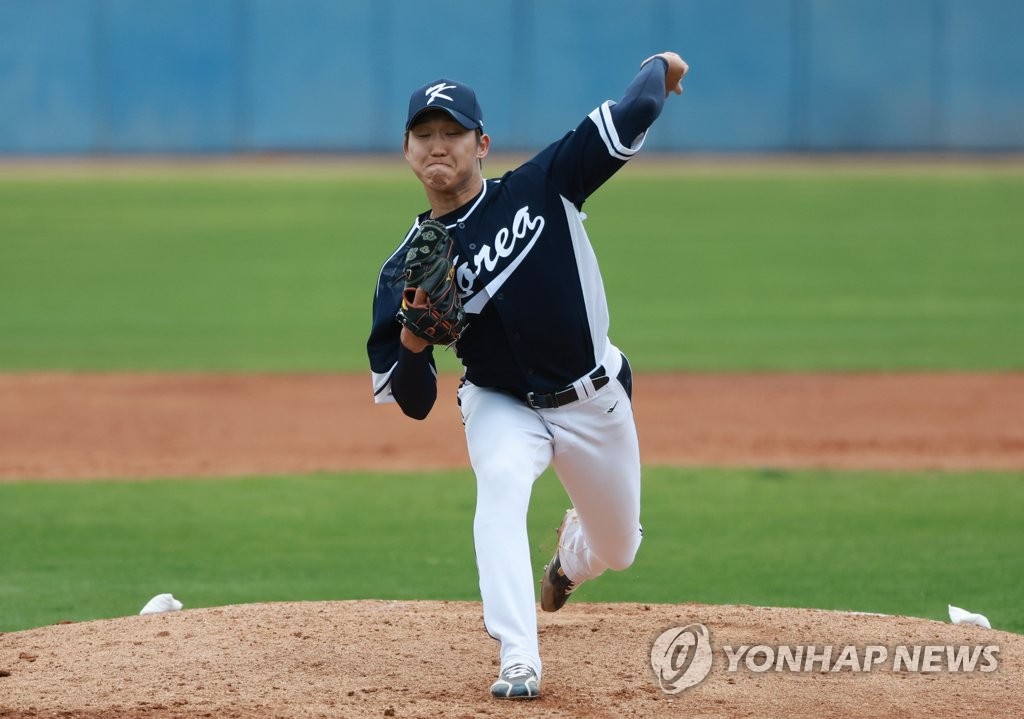KIA 평가전, WBC 대표팀 선발 투수 구창모 | 연합뉴스