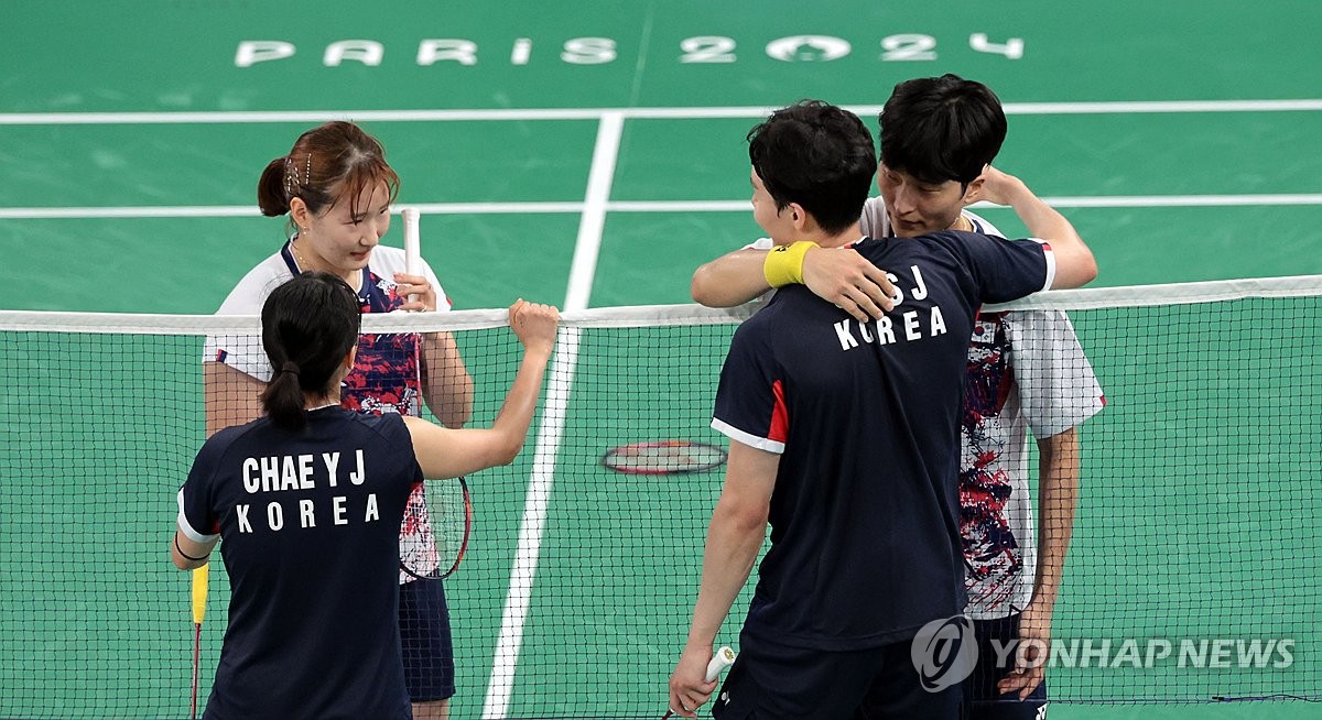 (LEAD) (Olympics) Kim Won-ho-Jeong Na-eun tandem reaches badminton mixed doubles final | Yonhap ...