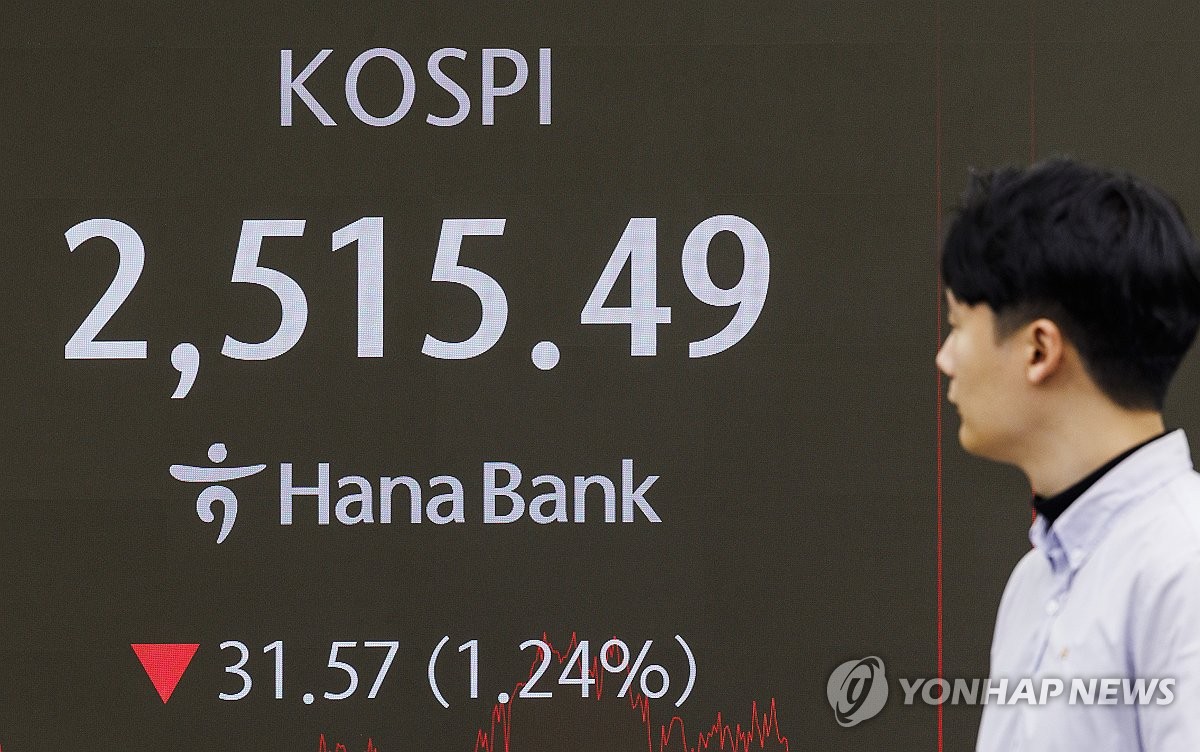 KOSPI plunges | Yonhap News Agency